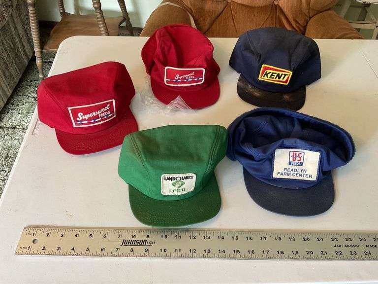 Vintage winter farm caps - Legacy Auction Company