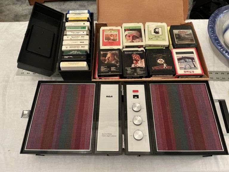 Vintage eight track player and eight track - Legacy Auction Company