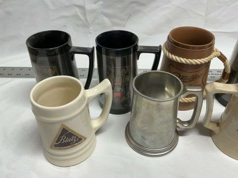 Assorted beer mugs - Legacy Auction Company
