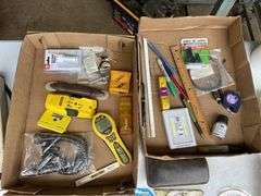 Assorted shop supplies including Stuart Warner - Legacy Auction Company