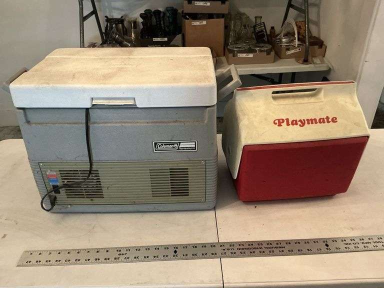 Coleman thermal electric cooler and playmate - Legacy Auction Company