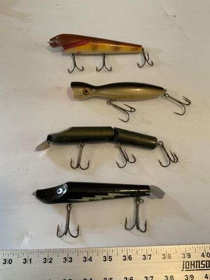 4- Muskie fishing lures - Legacy Auction Company