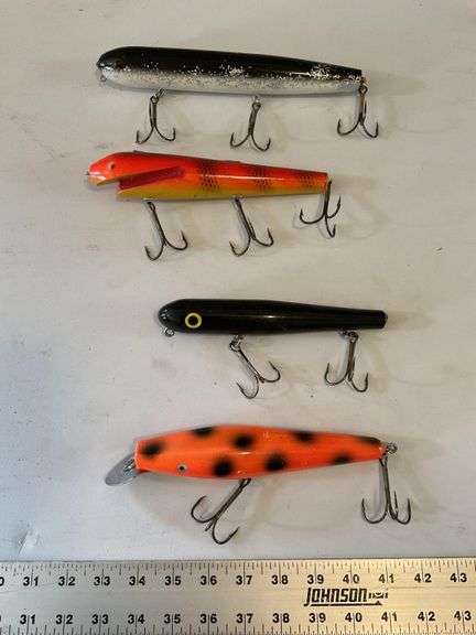 4- Muskie fishing lures - Legacy Auction Company