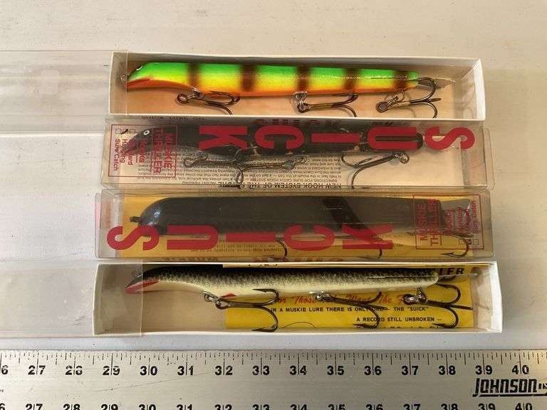 4- Muskie lures - Legacy Auction Company