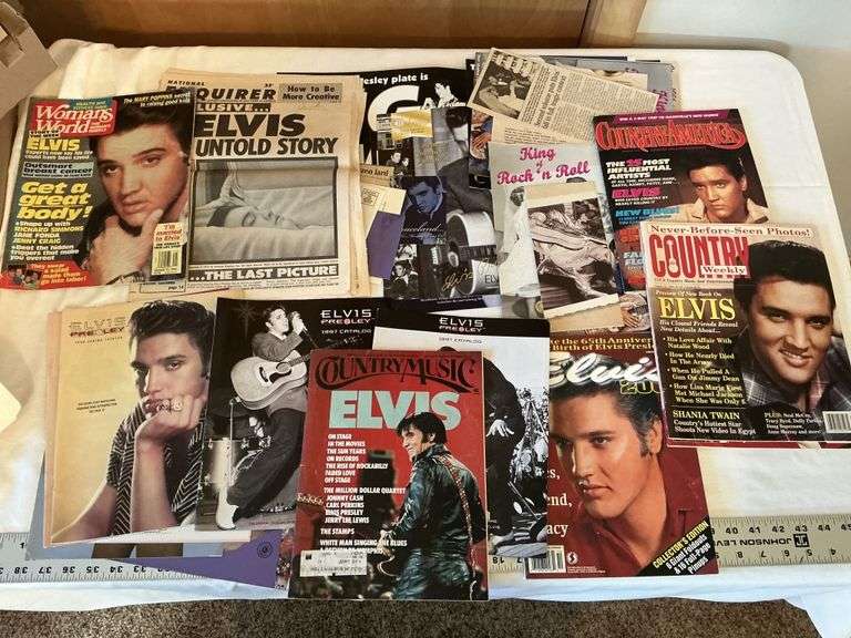 Elvis magazines, newspaper clippings, etc. - Legacy Auction Company