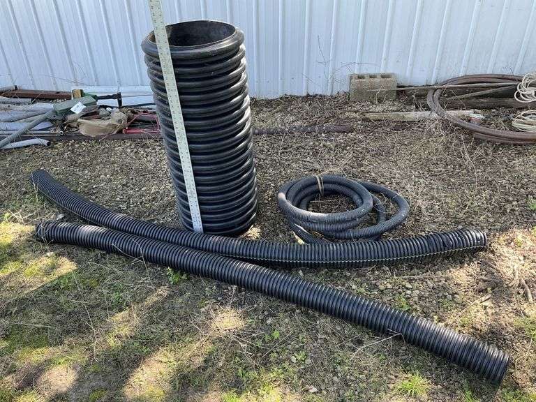15" culvert and assorted tile/sump pump tubing - Legacy Auction Company