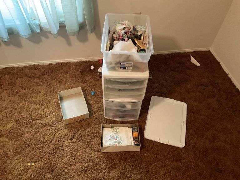 Storage containers with contents - Legacy Auction Company