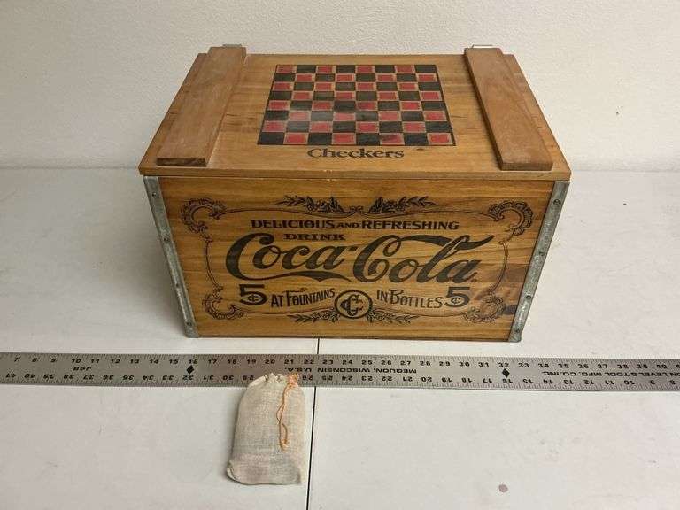Coca-Cola checkers box - Legacy Auction Company