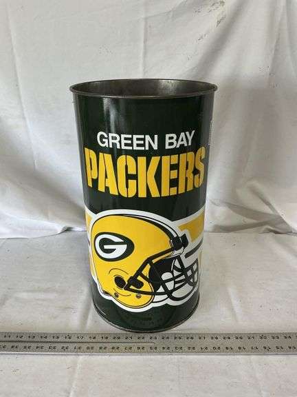 Green Bay Packers garbage can - Legacy Auction Company