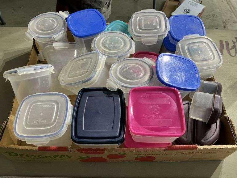 Plastic storage containers - Legacy Auction Company