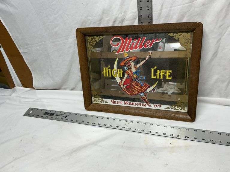 Miller High Life mirror - Legacy Auction Company