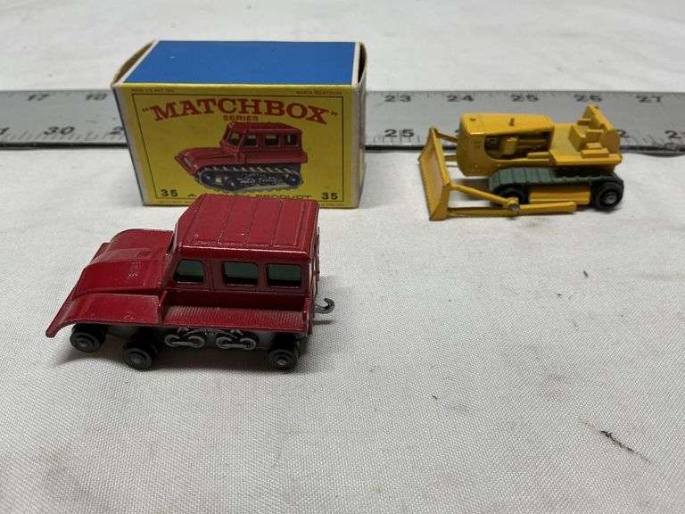 Lesney Matchbox dozer & snow track - Legacy Auction Company