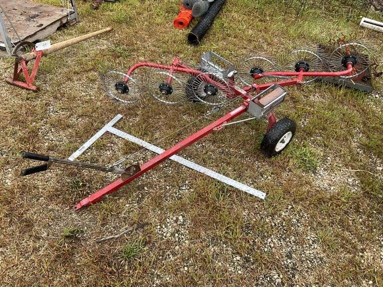 Tow behind estate rake 7 ft - Legacy Auction Company