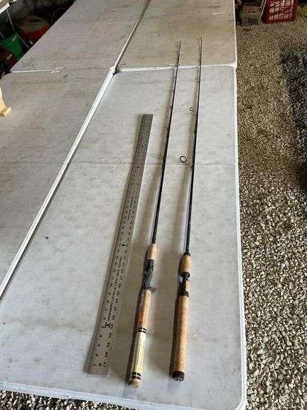 Cabela’s classic and gold label fishing rods. - Legacy Auction Company
