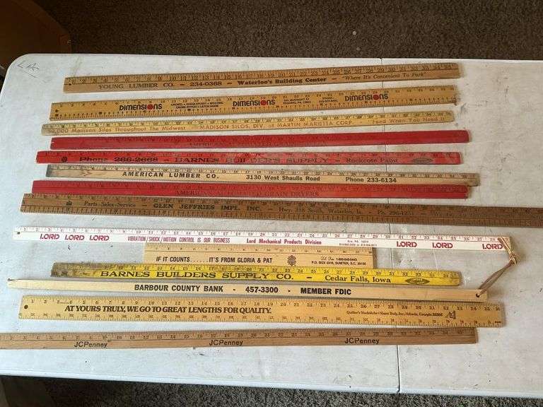 Measuring sticks - Legacy Auction Company