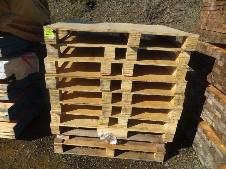 Stack Of Pallets - Lambrecht Auction, Inc.