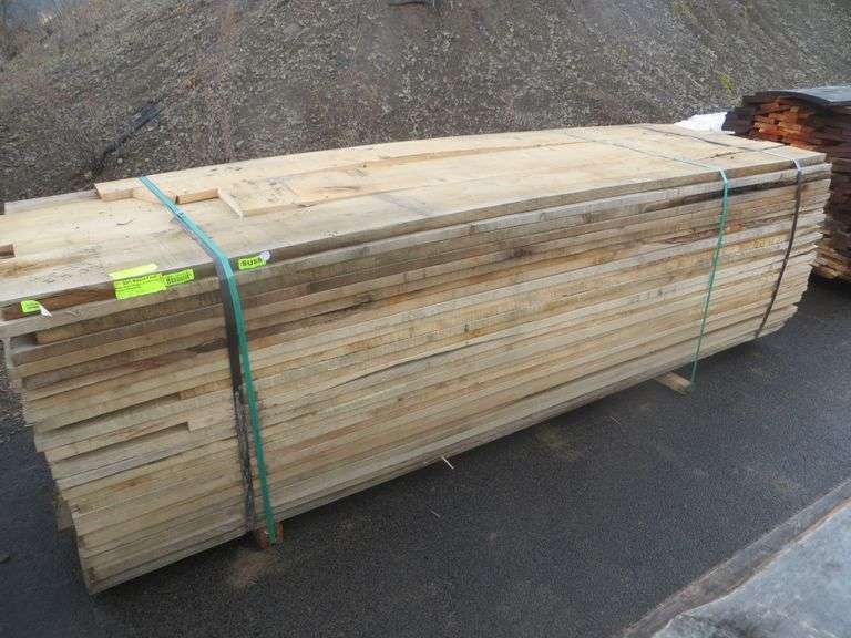 Sugar Maple Rough Cut Hardwood Lumber RWxRHxRL - Lambrecht Auction, Inc.