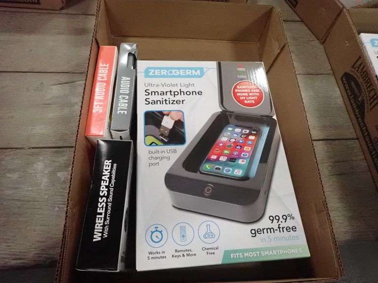 Flat of Miscellaneous Phone Accessories - Lambrecht Auction, Inc.