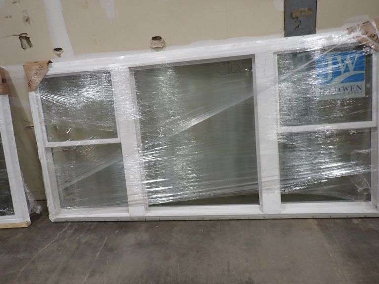 Rough Opening 100" x 48" White Vinyl Double Hung Window - Lambrecht ...