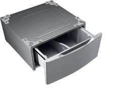 Graphite Steel 29 in. Laundry Pedestal with Storage Drawer for Washers ...