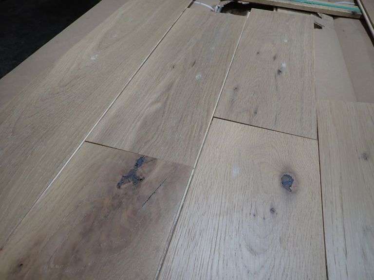 Live Sawn White Oak Wire Brushed Engineered Hardwood Flooring 3/8" x 6 ...