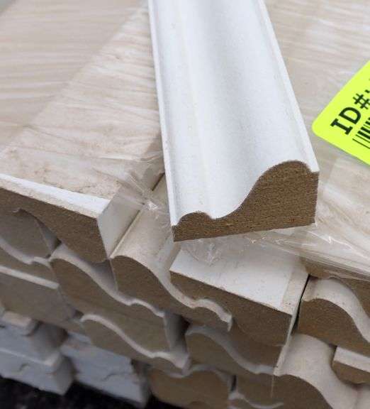 MDF Base Cap Moulding 1 1/8" x 8' - Lambrecht Auction, Inc.