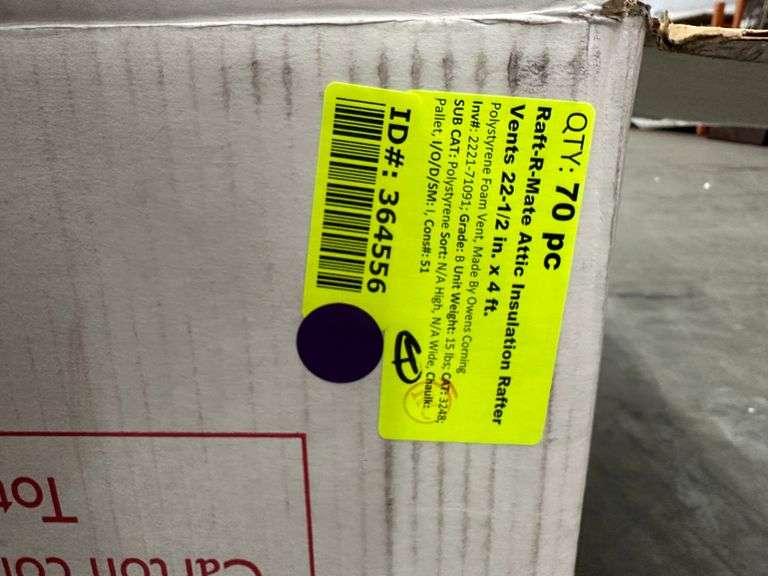 Raft-R-Mate Attic Insulation Rafter Vents 22 1/2"x4' - Lambrecht ...