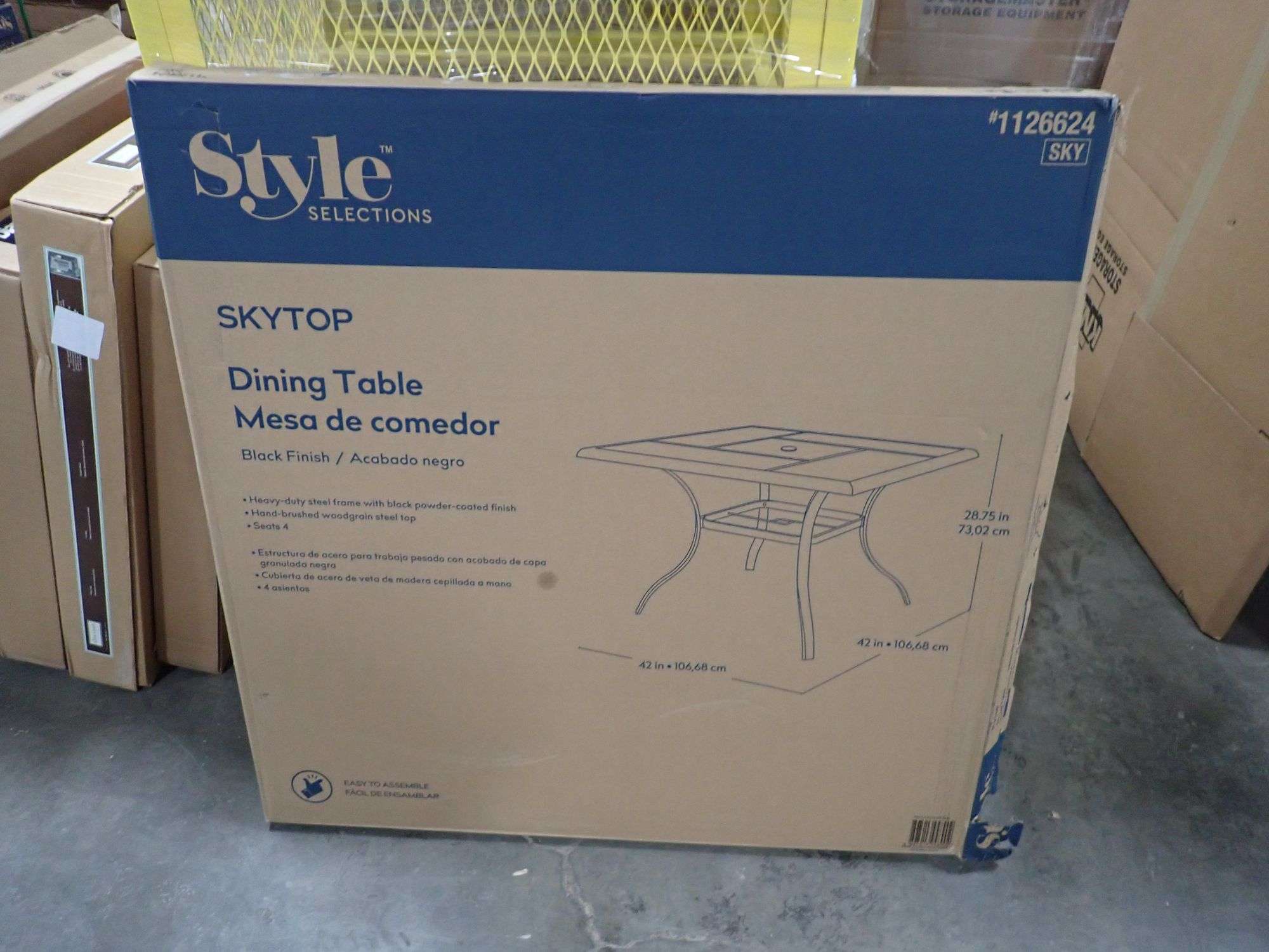 Skytop square outdoor dining table store