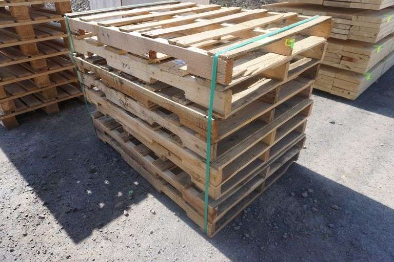 Stack Of Pallets - Lambrecht Auction, Inc.