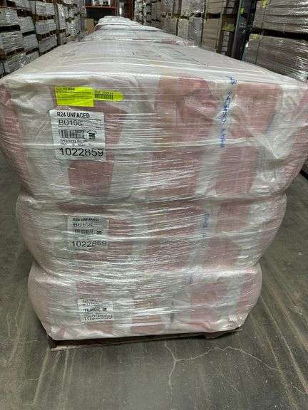 R-24 Unfaced Fiberglass Insulation - Lambrecht Auction, Inc.