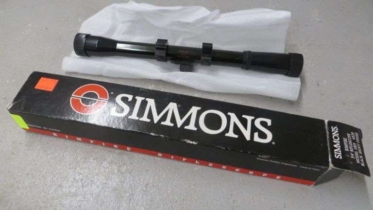 Simmons 4x20 Rimfire Rifle Scope - Lambrecht Auction, Inc.