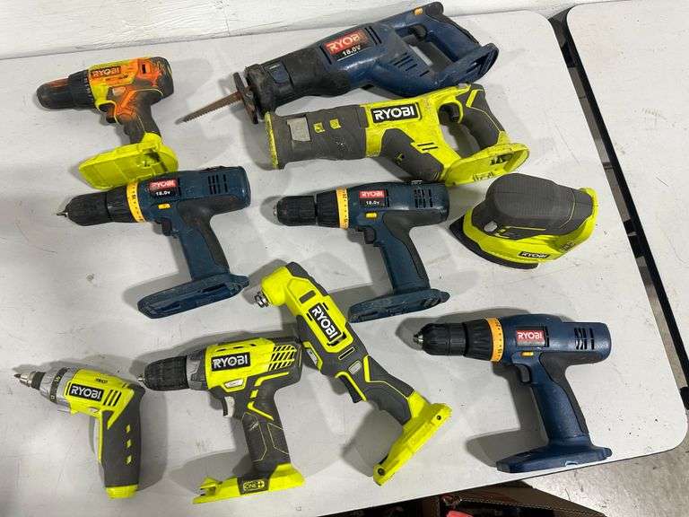 Assorted Used, Not Working Ryobi Power Tools - Lambrecht Auction, Inc.