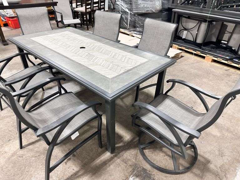 SunVilla Santa Fe 7-Piece Sling Dining Set - MSRP $999 - Lambrecht ...