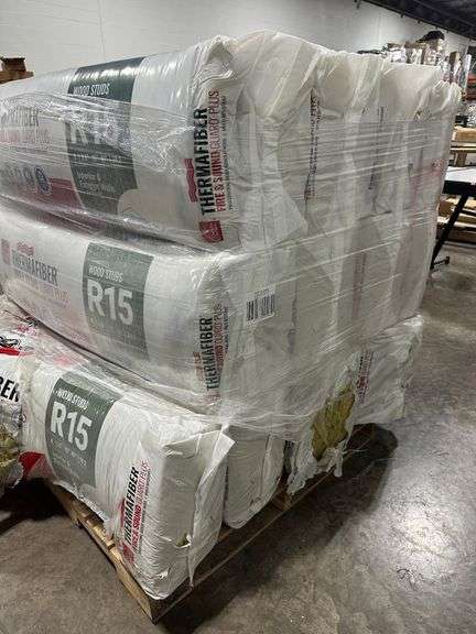 Owens Corning 15" x 47" R15 Thermafiber Fire & Sound Guard Plus Mineral ...