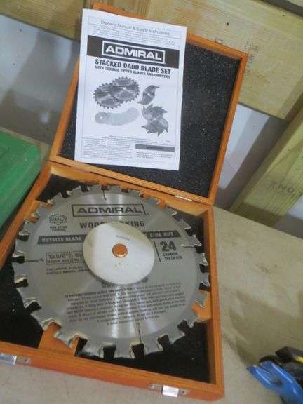 Admiral 8" Stacked Dado Blade Set - Lambrecht Auction, Inc.