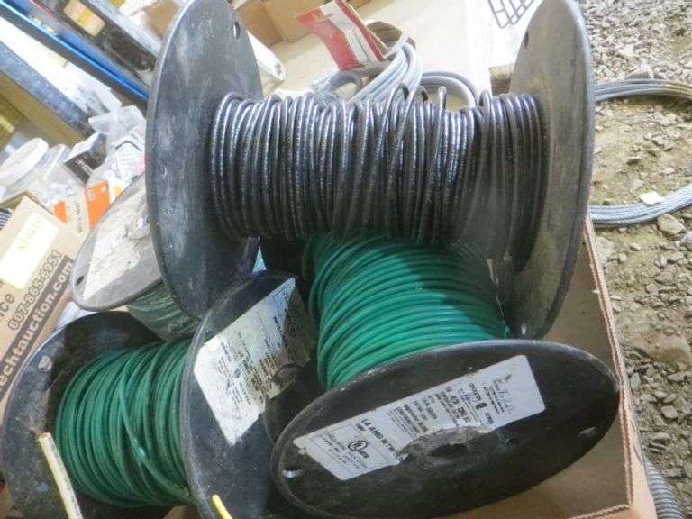 #14 Single Strand Copper Wire - 4 Rolls - Lambrecht Auction, Inc.