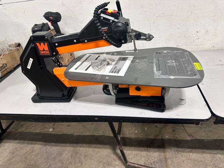 WEN 21-Inch 1.6-Amp Variable Speed Parallel Arm Scroll Saw Extra-Large ...