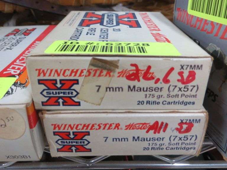 Ammo - Winchester 7mm Mauser 175gr SP 2rds, 26 Spent brass - Lambrecht ...