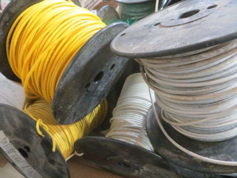 Assorted Single Strand Copper Wire - 5 Rolls - Lambrecht Auction, Inc.