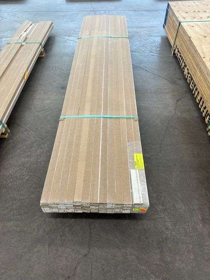 Primed S4S Notched Modern MDF Casing 5/8"x1 5/8"x8' - Lambrecht Auction ...
