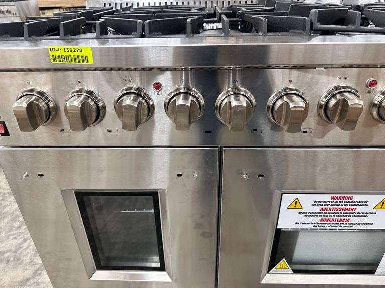 Forno Galiano 48 in. 8 Sealed Burners Freestanding Double Oven Dual ...