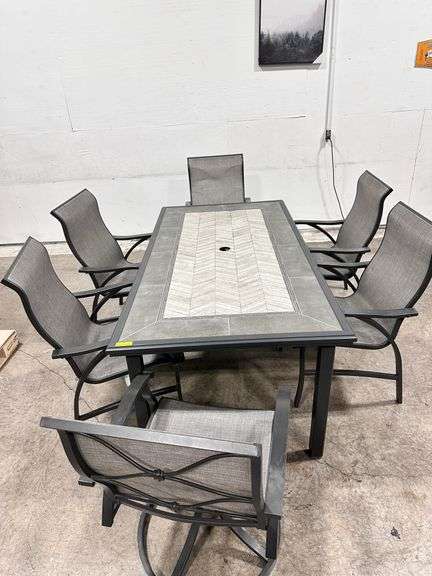 SunVilla Santa Fe 7-Piece Sling Dining Set - MSRP $999 - Lambrecht ...