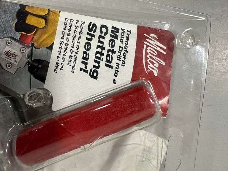 Malco Turbo shear metal cutting Tool Box Cutter Attachment - Lambrecht ...