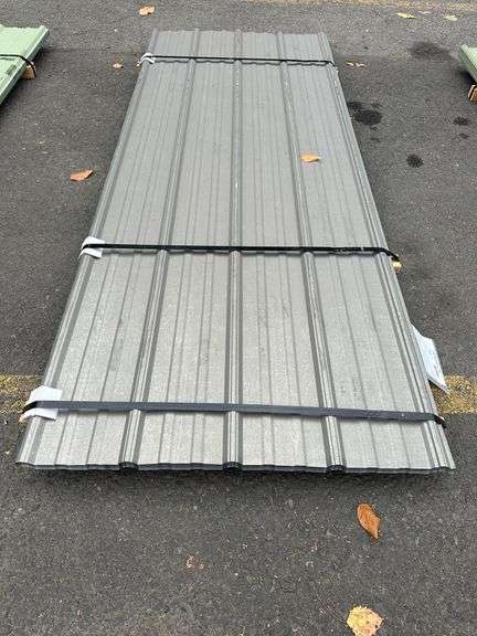 Dull Galvanized Metal Panel 3'x8' - Lambrecht Auction, Inc.