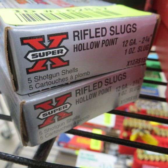Ammo - Winchester 12ga 2.75" HP Slugs 5/bx - Lambrecht Auction, Inc.