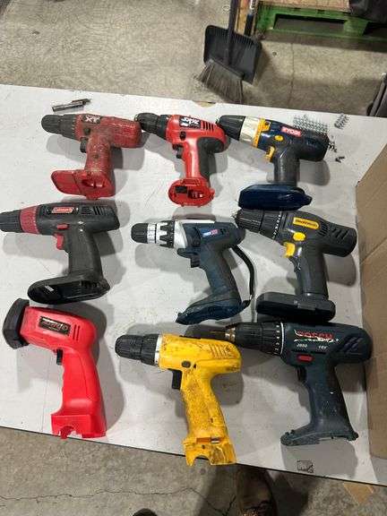 Assorted Used Different Brands Of Non Working Power Tools - Lambrecht ...