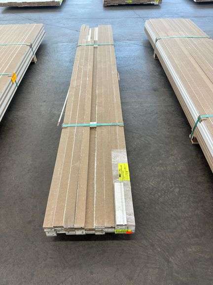 Primed S4S Notched Modern MDF Casing 5/8"x1 5/8"x8' **SEE DESCRIPTION ...