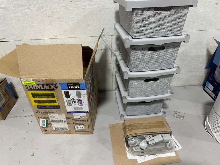 Rimax 4 Drawer Resin Storage Cart - Lambrecht Auction, Inc.