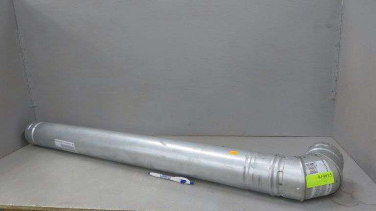 4"x36" Insulated Vent Pipe w/ Elbow - Lambrecht Auction, Inc.