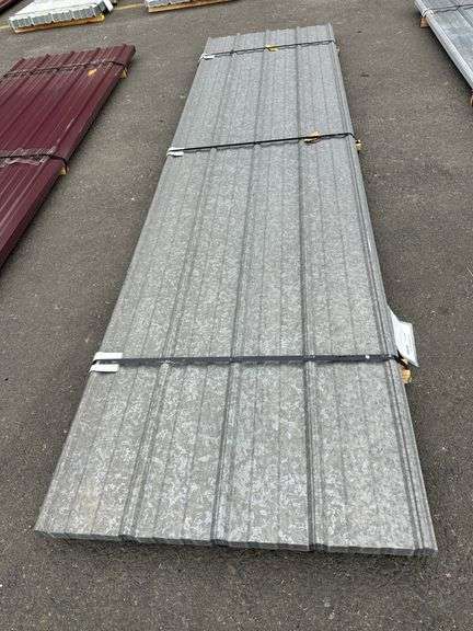 Dull Galvanized Metal Panel 3'x12' - Lambrecht Auction, Inc.